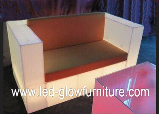 Modern Hotel Nightclub Bar illuminated glowing Sofa with Bluetooth smart control by iphone