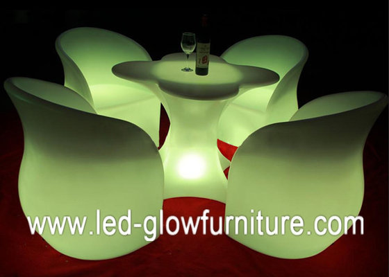 Chargeable LED Glow Furniture , led tables and chairs with Remote Controller for Bar