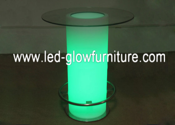 Color changing LED Illuminated Table / Commercial Plastic Romantic LED Pillars Columns