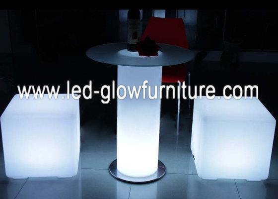 Color changing LED Illuminated Table / Commercial Plastic Romantic LED Pillars Columns