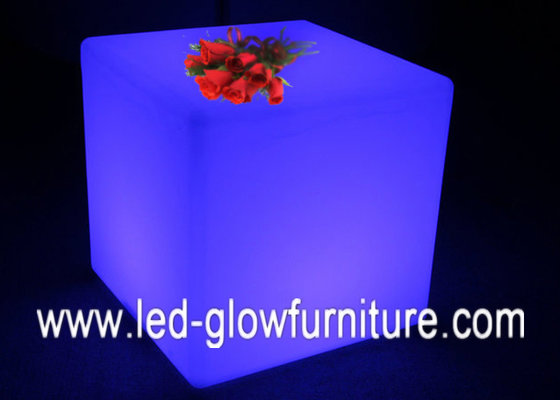 Small size Rechargeable color changing durable led stool cube for indoor and outdoor