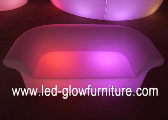 Modern L shaped LED Bar Chair color changing , Comfortable sectional night club sofa