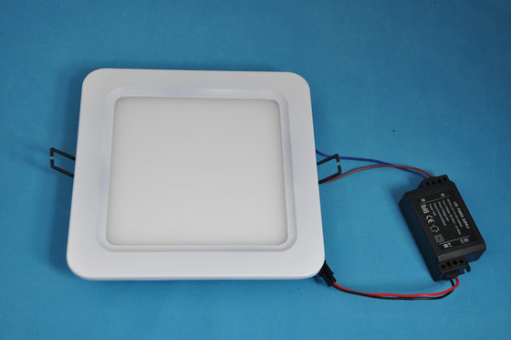7 Inch, Milky White Frame Ultra Slim 12W 180mm Square LED Ceiling Panel Lighting, Epistar SMD3528 Hole Size 165mm
