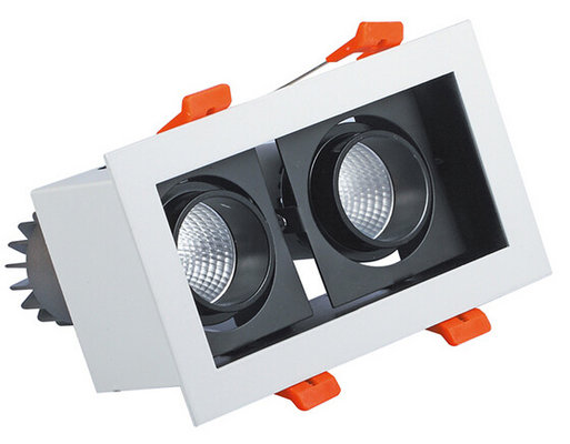 Double Head LED Recessed Downlights 160*80mm Rectangle 15° View Angle LED Boutiques
