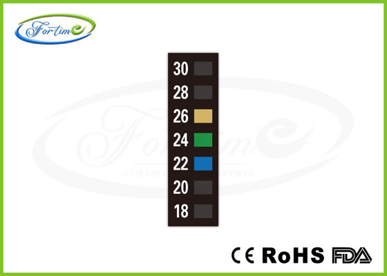 Custom Design PET Aquarium Tank Thermometer Strip For Fish Tank Temperature 18 ~ 30℃