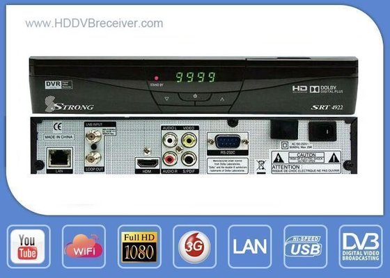 4000 Channels SRT4922 DVB S2 Satellite Receiver Support CA , Patch , USB PVR