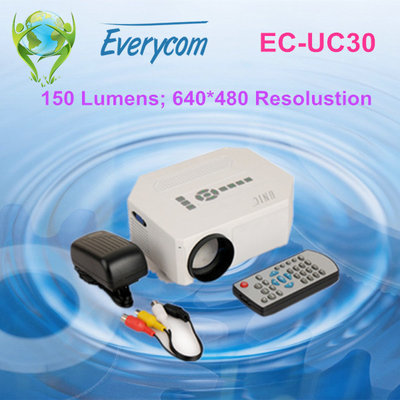 1080P 720P 480P Laptop LED Mini Projector with 107 cm - 350 cm Projection