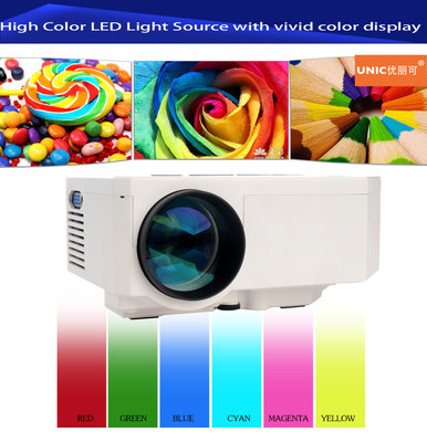 150Lux LED Mini Projector SD / HDMI with Micro USB , Highest Brightness