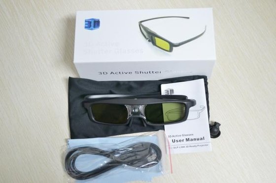USB Rechargeable 3D Active Shutter Glasses HD Active  Glasses For Projector