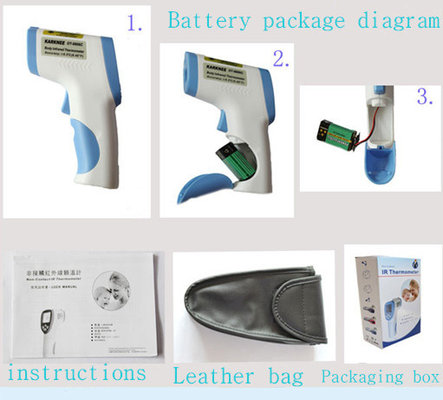 Blue Baby Forehead Non Contact Infrared Thermometer ，± 0.3 °C Accuracy