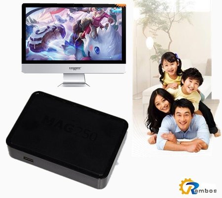 MAG250 Linux Android IPTV Set Top Box 1080P HD Remote Control Smart Android TV Box