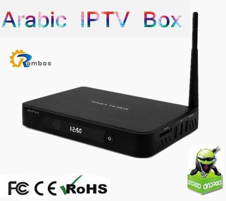 HDMI XBMC Quad Core Android Smart Arabic TV Box Amlogic S802 Black / Golden High Difinition
