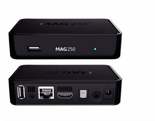 Linux MAG250 Arabic IPTV Box with Media JavaScript API , High Definition Television Set Top Boxes