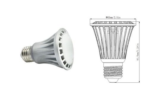 Home E27 8w LED PAR Cans 120D , LED Par Lights For Home Lighting