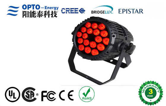 High Power RGBW 4 in 1 64 Led Stage Lights / Black Led Par light For architectural