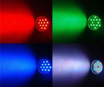 8CH 3W RGB Indoor Led Par Light color dimmer , live Events led par can