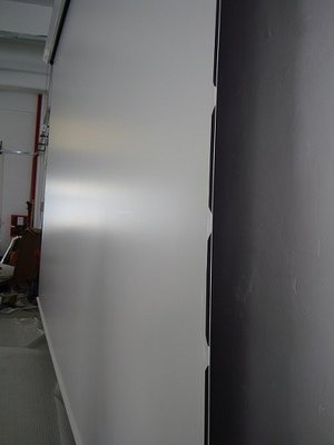3D Silver Tab Tensioned Motorized Screen with RF IR control , 12V Trigger For home theater