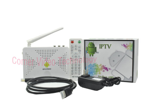 English Arabic IPTV Box Arabox 600 Android TV With 4G ARM , RJ-45 Network LAN And 250v Rate Voltage