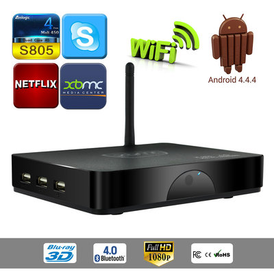Real HD 1080P Kodi preinstalled S805 Android Smart TV Box