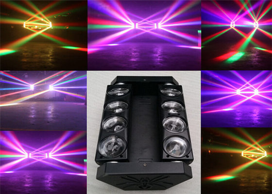 Spider Disco Moving Head LED Stage Lights 8x10w RGBW 4in1 For Bar