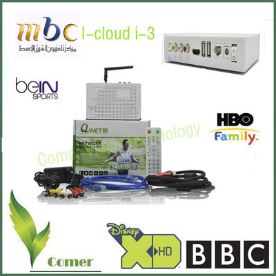 Light Weight White India IPTV Box Arabic Android 4.2 TV Player with 2 USB