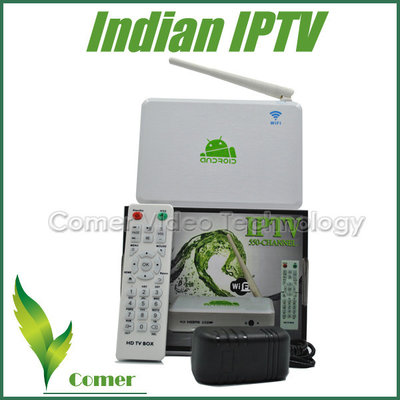 Free Wifi Android Quad Core India IPTV Box ARM Cortex-A9 HI-3716M CPU