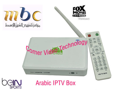 Africa Channels Arabic IPTV Media Player With 1 W Standby Consumption IR Remote 802.11 wifi