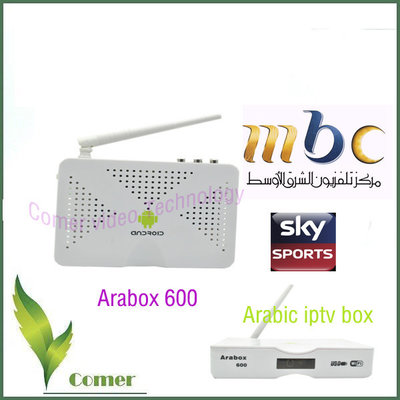 Arabox 600 Android TV Receiver 15 Bein Sport Turkish Channels Support Mulli Language