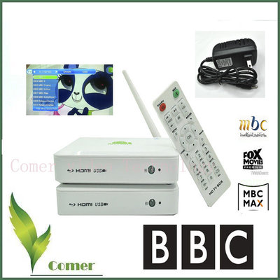 RT5370 RTL8188 AV Audio Arabic IPTV BOX , MBC Android TV Receiver Box