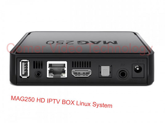 MAG 250 HD IPTV Box Linux System With Two USB Ports For Wi-Fi Module