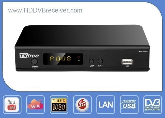 30W High Definition Digital Receiver Support 3G WIFI LAN / DVB Satellite Receiver