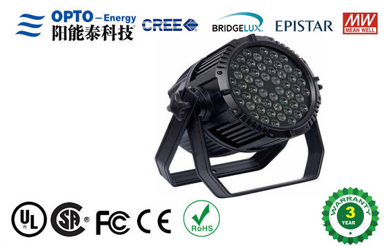 Professional Led Stage Lights Die Cast Aluminum RGBW Zoom IP65 54pcs Par Lighting