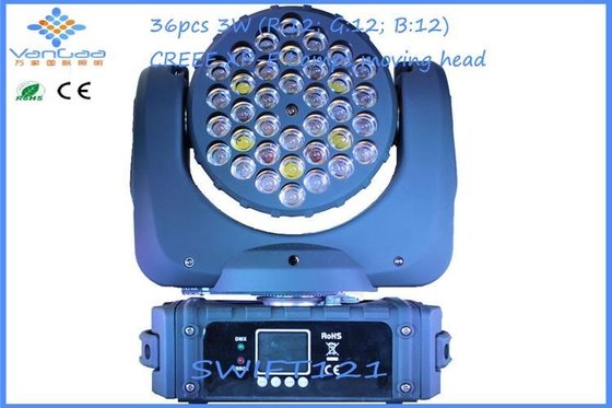 Dj Pro Lighting Small size 36 * 3W RGB LED Beam Moving Head Light disco wash move head lamp