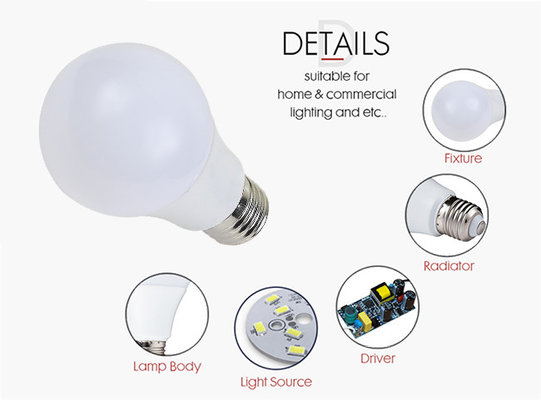 A90 / A30 Standard 15w LED Light Bulbs With E27 E14 B22 Base Non - Flickering