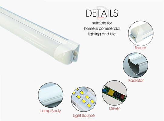 SMD2835 Type 5ft LED Tube Light With Motion Sensor Dustproof Long Life Span