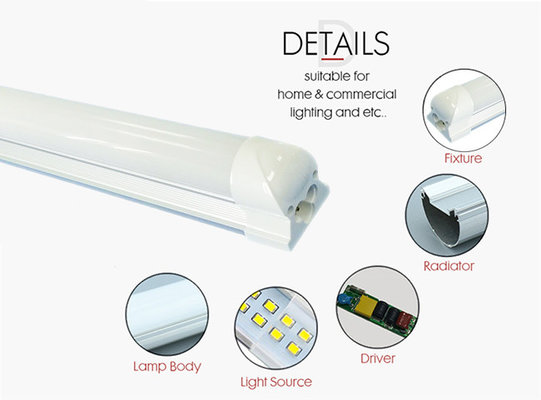 Dimmable Led Fluorescent Tube Lights , Living Room T5 Led Tube Replacement