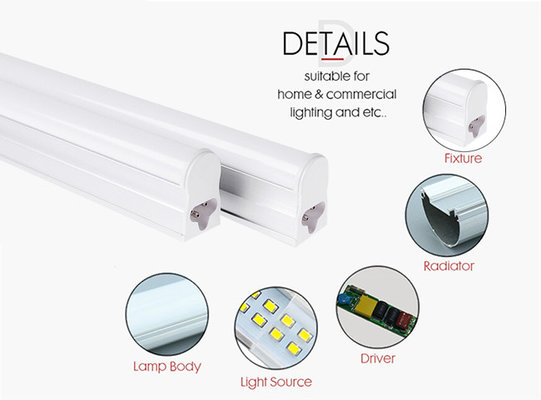 4 Foot Led Fluorescent Tube Replacement , T5 Led Replacement Bulbs High Luminous Flux