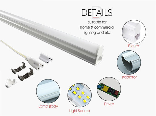 Sensor Radar IR 16W LED Tube Light 1200mm With Infrared Aluminum &amp; PC Material