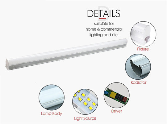 Super Brightness Led T5 Tube Light Integrated , 90cm Commercial Led Tube Lighting