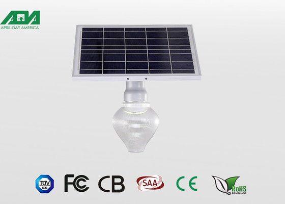 Peach Like IP 65 Outdoor LED Street Lights with solar panel , CE / ROSH / FCC