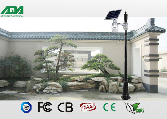 Peach Like IP 65 Outdoor LED Street Lights with solar panel , CE / ROSH / FCC