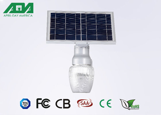 Warm White 1020lm Outdoor Led Street Lights For 6 Wattage Working 3 Days Without Sun