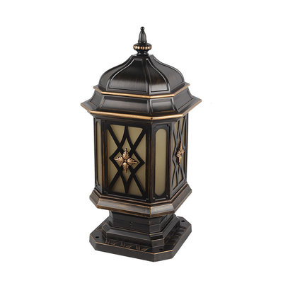 China New European Style Retro Outdoor LED Garden Lights Pillar Gate lights supplier