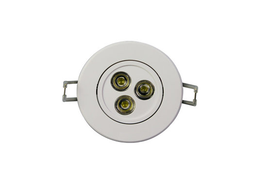 Compact IP20 LED 3pcs * 1W Ceiling Light 80 CRI Recessed Bedroom Lamp