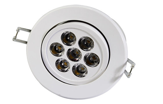 7 Watt 540 Lumen LED Ceiling Light PF 0.92 Office Lighting Aluminum Alloy PC Body