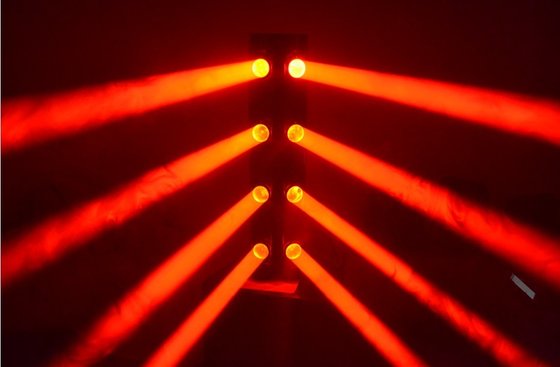 Disco Strobe Beam Light RGBW LED Moving Head Light DMX Stage Lighting