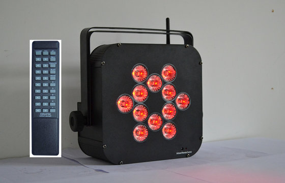 LCD Display 50 Watt Outdoor Stage LED Par Lights 12 Bulbs Remote Controller  Flat Battery  Par Light