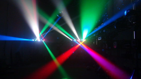 8 * 5w RGBW LED Effects Lighting 8 heads Spot Beam Light For Disco