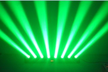 RGBW DJ LED Beam Moving Head Light 8 Eyes Stage Strobe Light 100W 3200K - 10000K