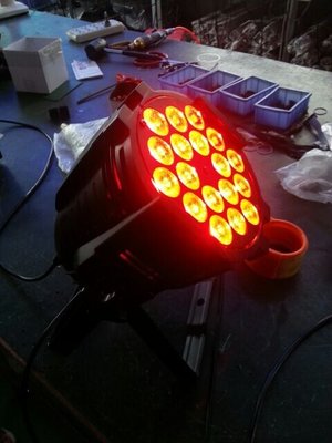 Indoor Using Led Par Lights , LED 18pcs*18w 6 In 1 RGBWA+UV Par Light
